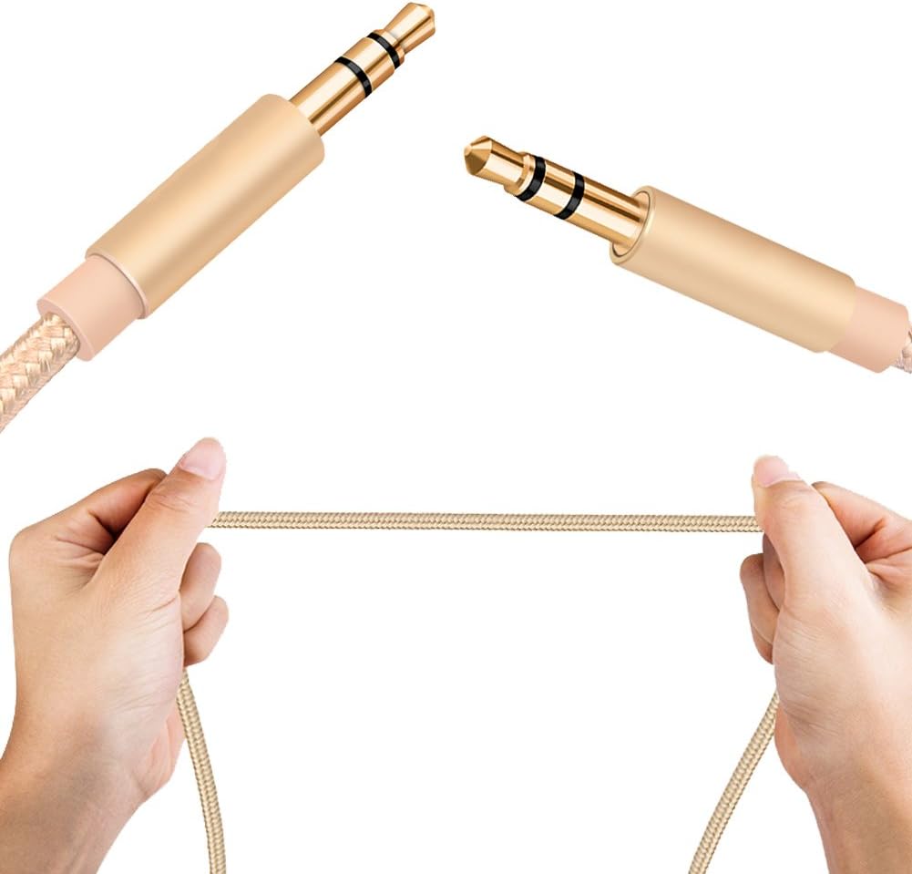 Amazon.com: AUX Cable,Hi-Fi Sound Quality 3.5mm Auxiliary Audio Cable ...