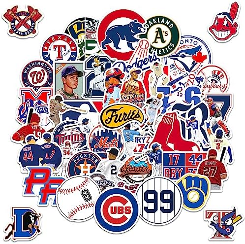 Amazon.com: 100 Cool Baseball and Softball Stickers Mix and Match ...