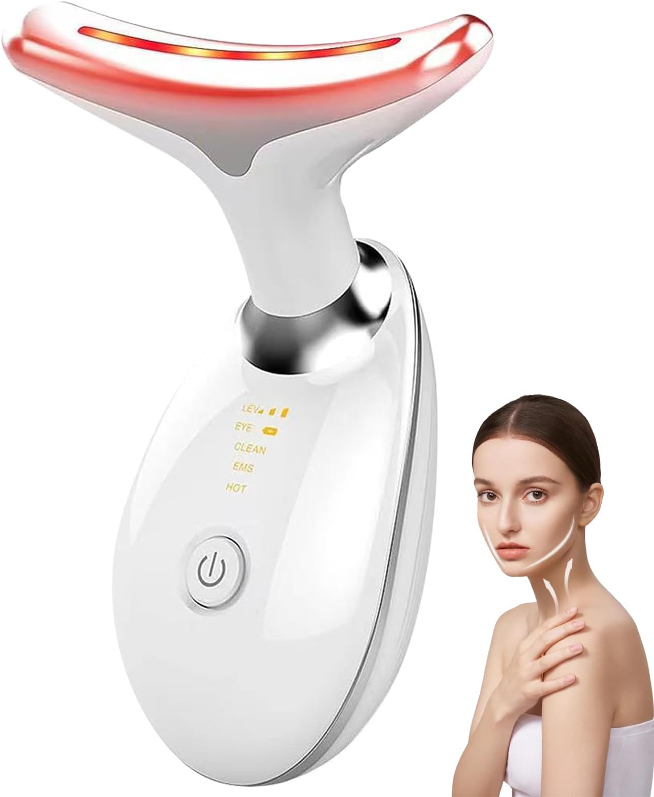 Amazon.com: Red-Light-Therapy-for-Face and Neck, Face 𝖲 culpting Wand ...