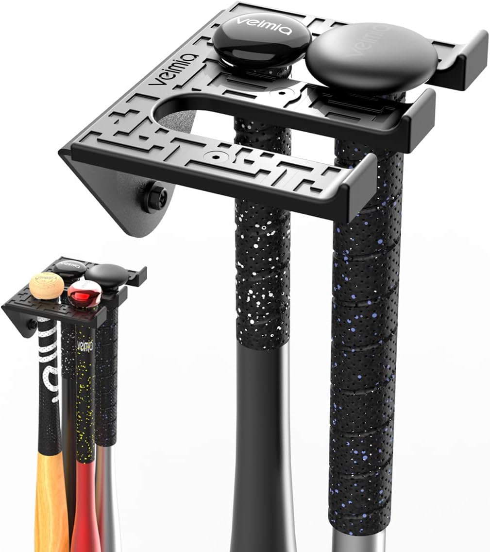 Amazon.com: BEARUT 2 Pack Baseball Bat Holder and Ball Display Floating ...