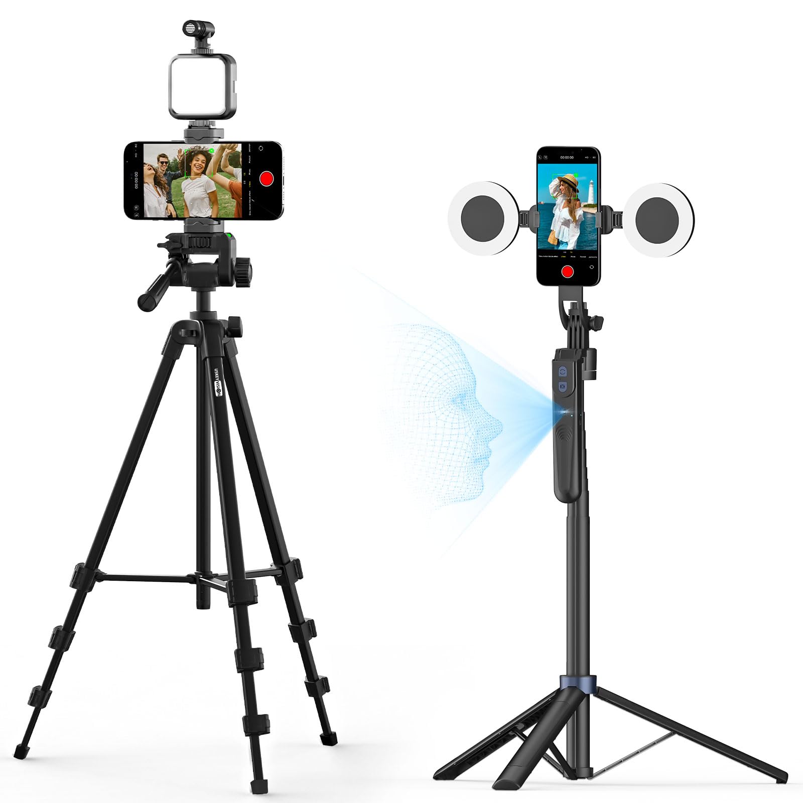 Amazon.com: USKEYVISION Vlogging Kit for iPhone Youtuber Kit Content ...