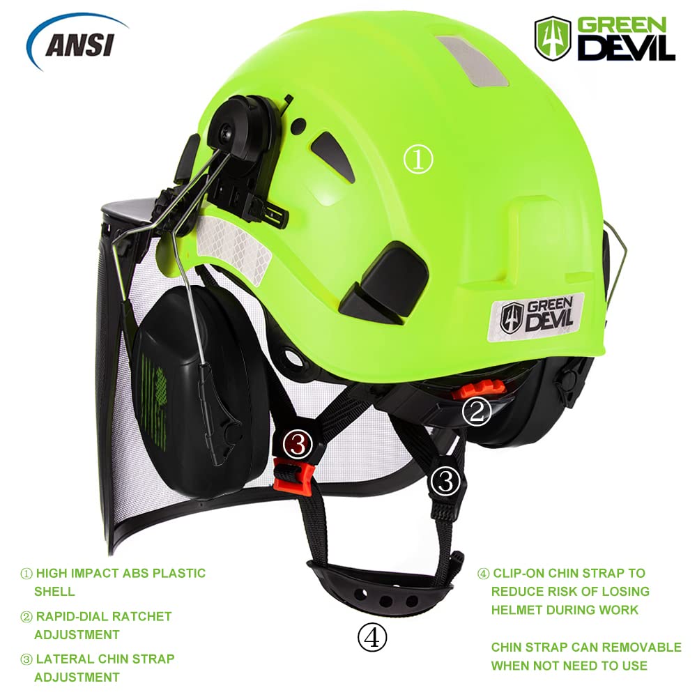 Snapklik.com : Forestry Safety Helmet Chainsaw Helmet