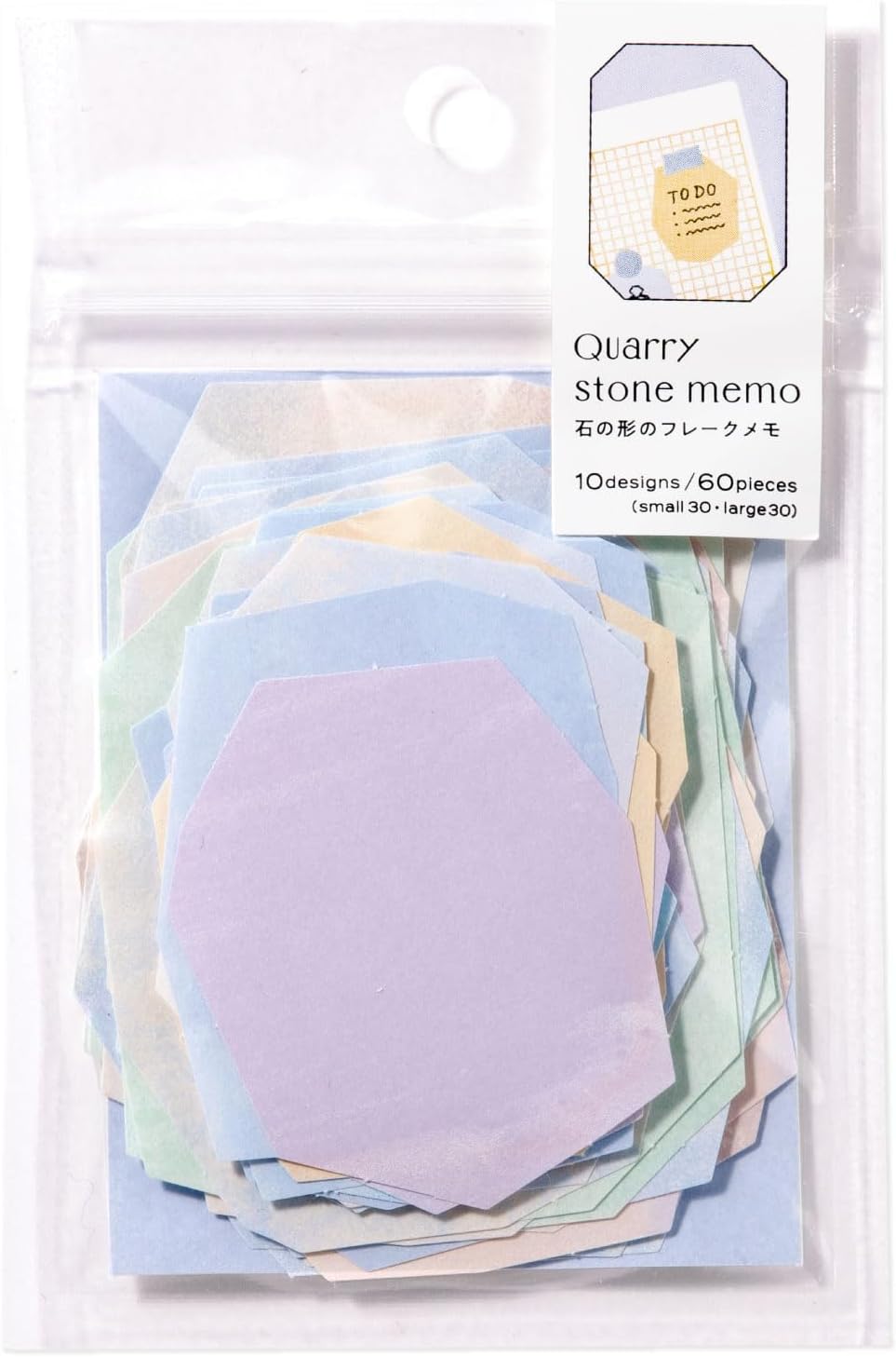 Amazon.co.jp: いろは出版 Quarry メモ stone memo 3種類 60枚 GQM-01 : 文房具・オフィス用品