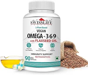 Amazon.com: SWISSLIFE Forever Vegan Omega 3 6 9 (90 Capsules) : Health & Household