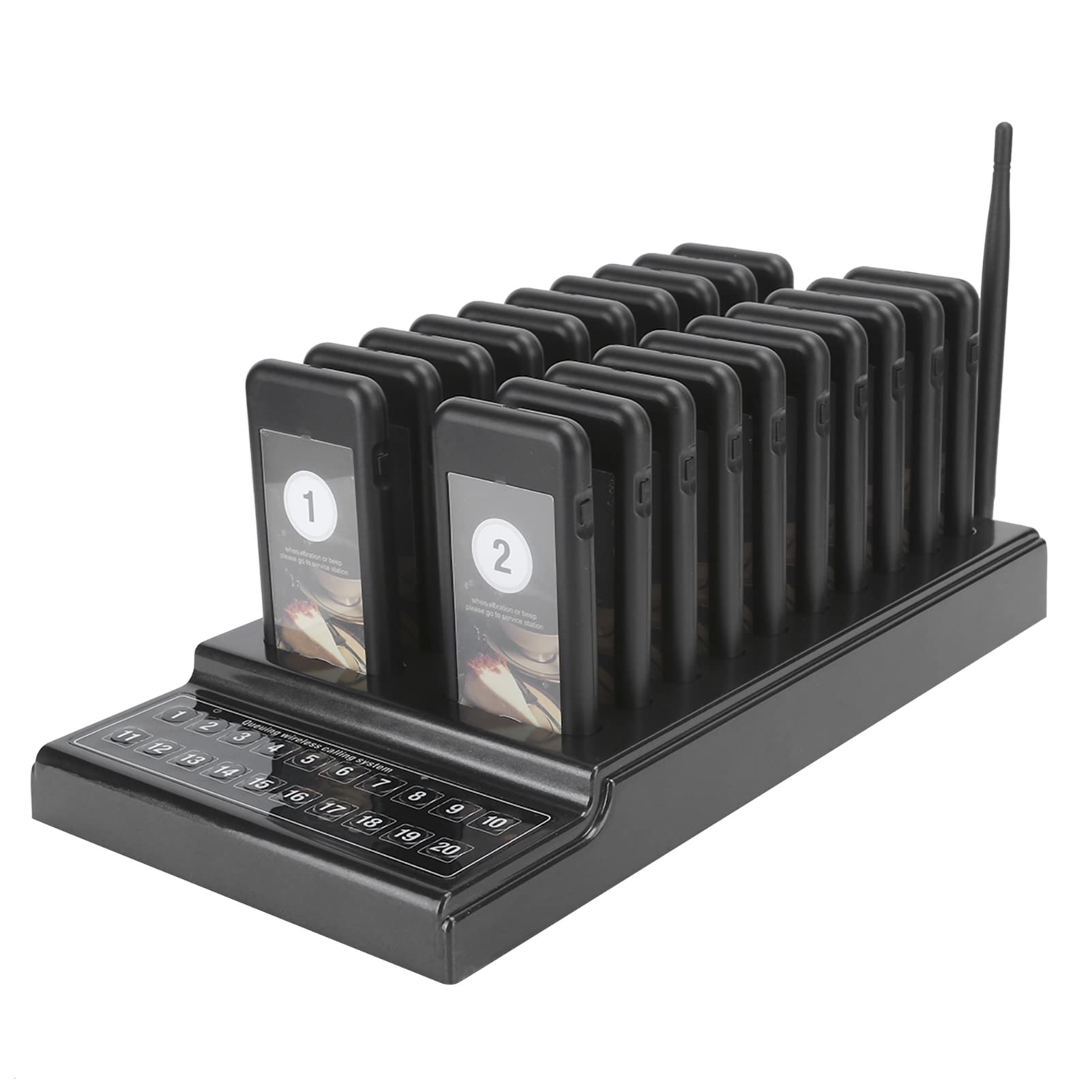 Buy 20 Pagers Restaurant Locator, 3 Warning Modes Wireless Calling ...