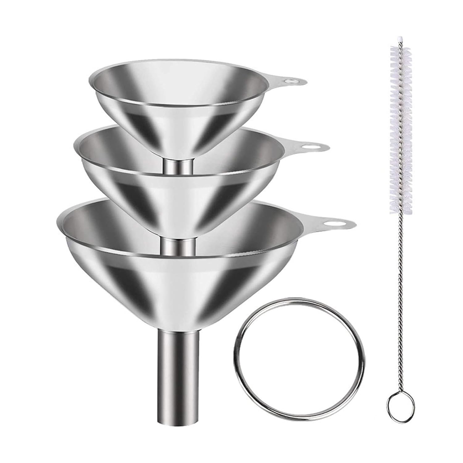 Amazon.com: 3Pcs Stainless Steel Funnel Set (Large/Medium/Small) – Food ...