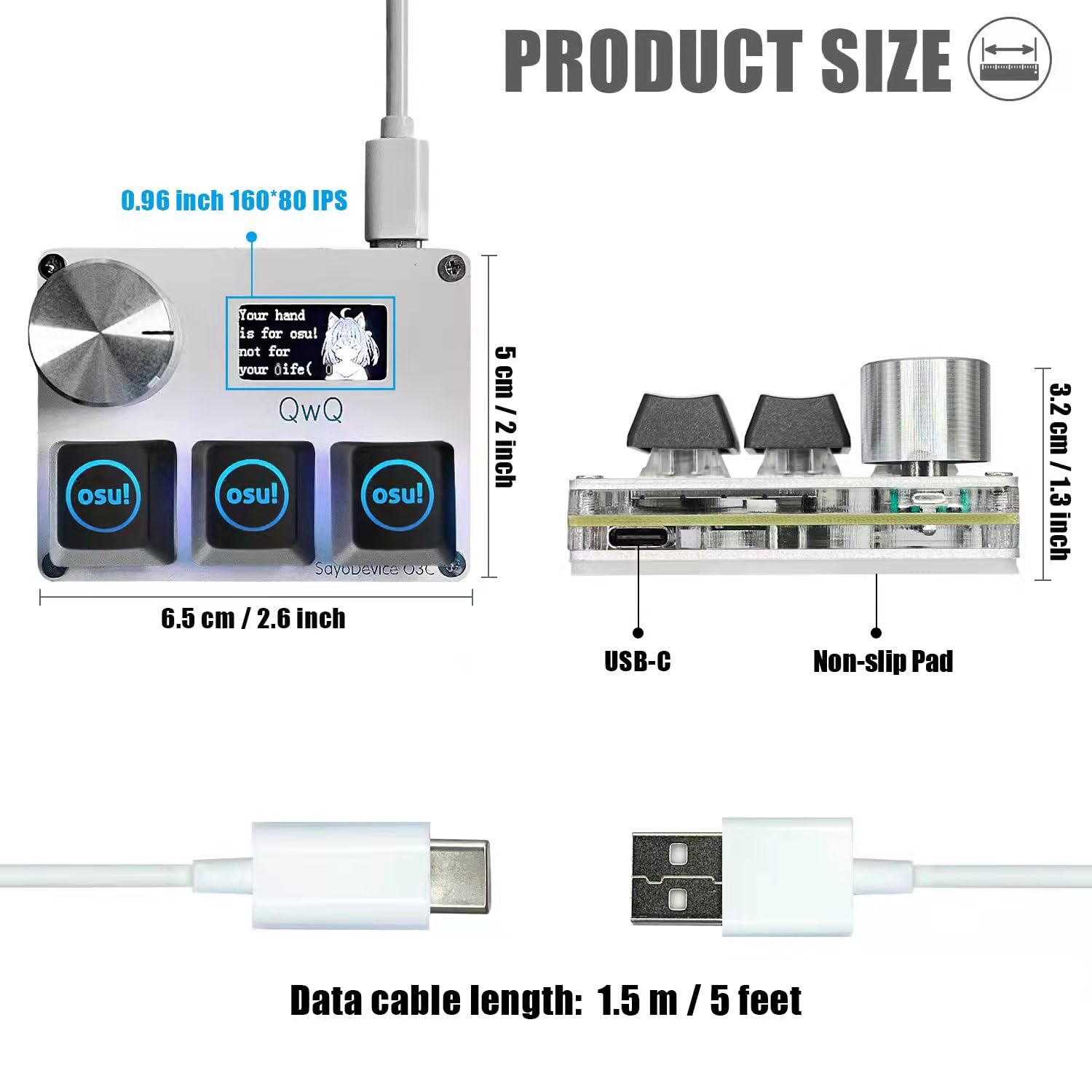 Snapklik.com : BTXETUEL SayoDevice O3C OSU Keyboard Rapid Trigger Hall ...