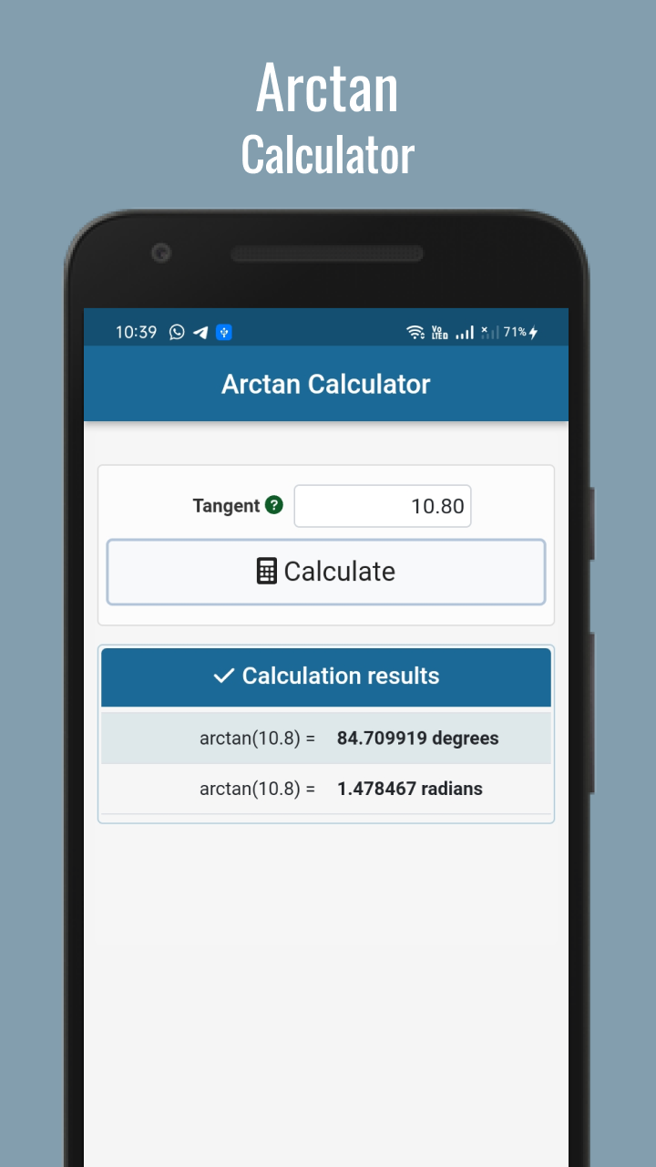 Arctan Calculator:Amazon.de:Appstore for Android