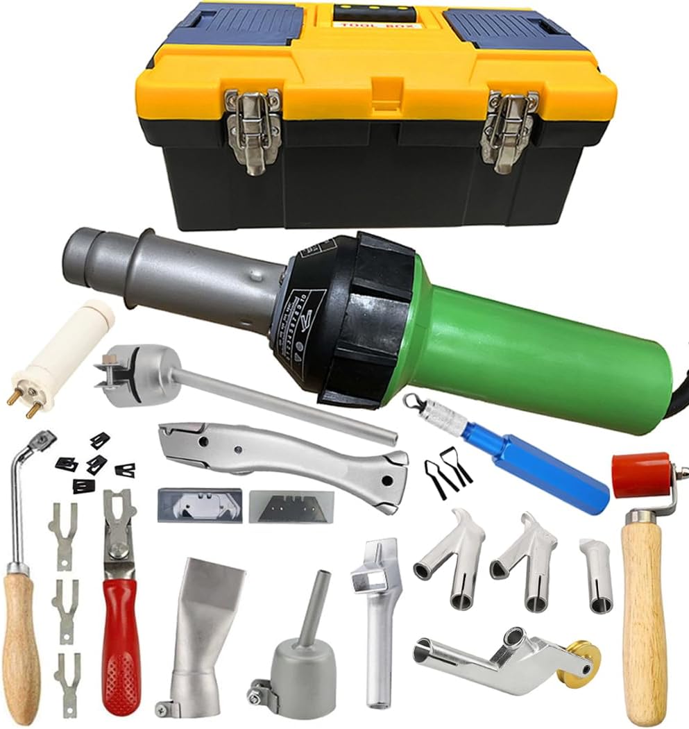 1600W Hot Air Plastic Welder Gun, Flooring Tool Set Handheld Torch ...
