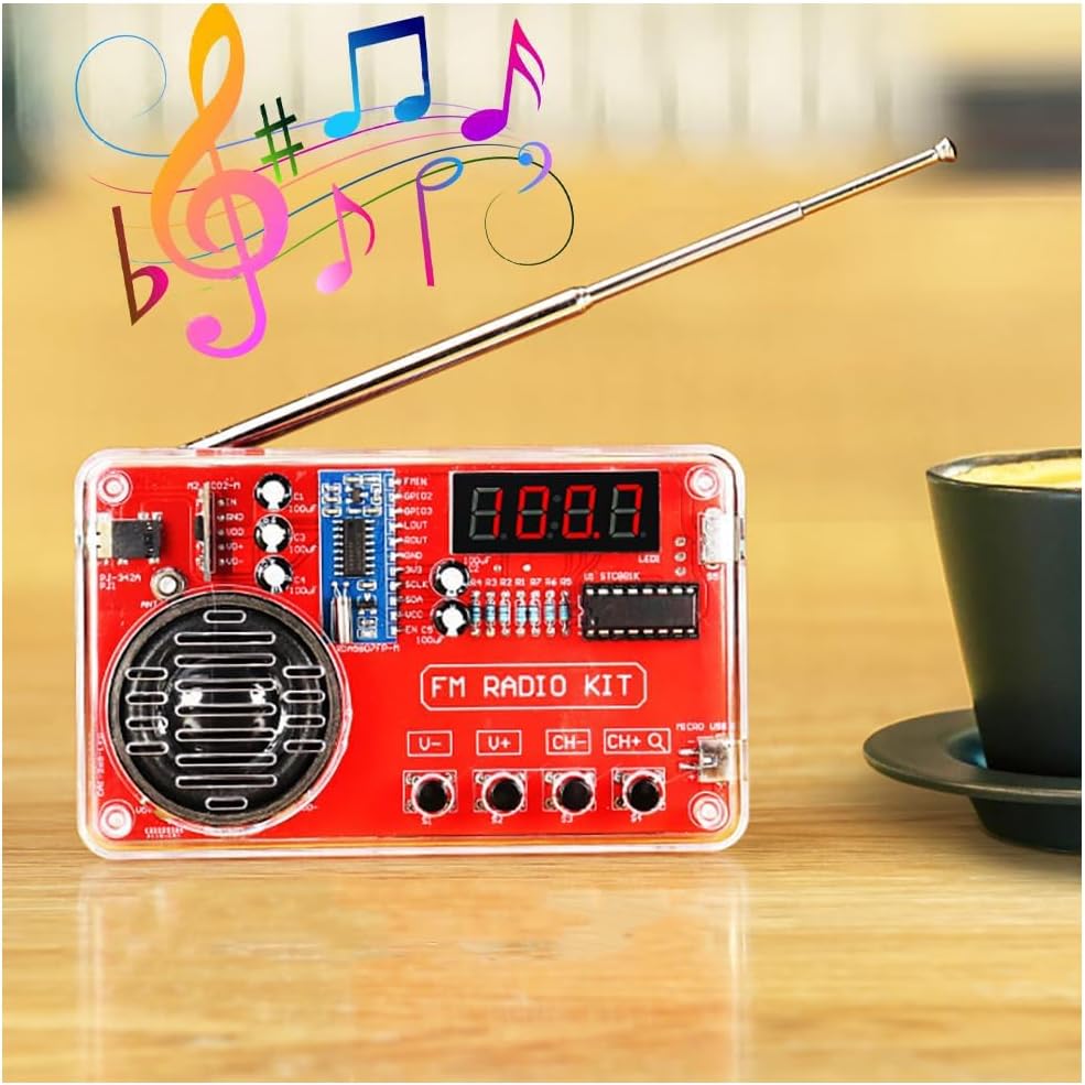 Amazon.com: Gikfun Portable FM Radio FM 87-108MHz Soldering DIY ...