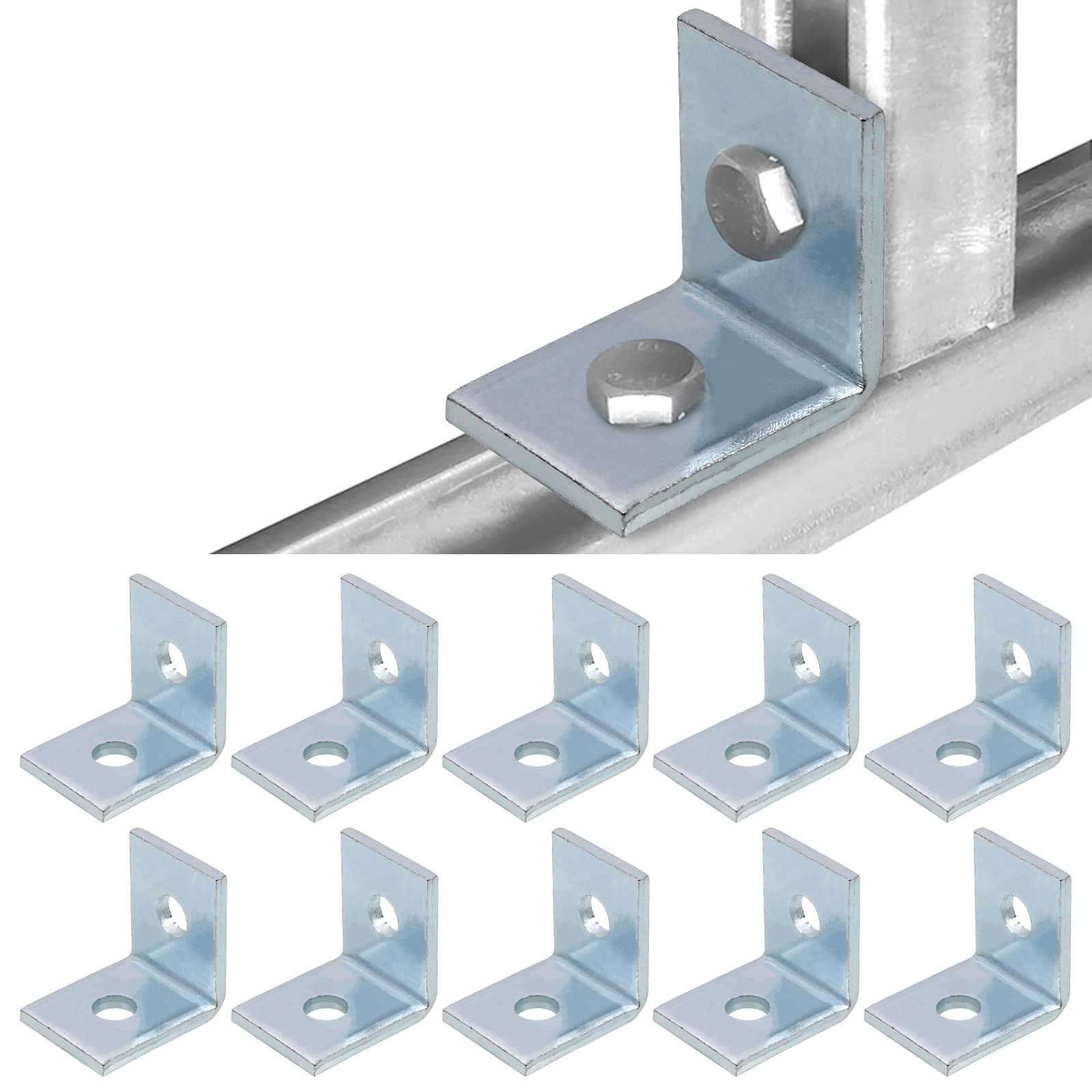 Amazon.com: CNQLIS 10 Pcs 2 Hole L Shaped 90 Degree Angle Connector ...