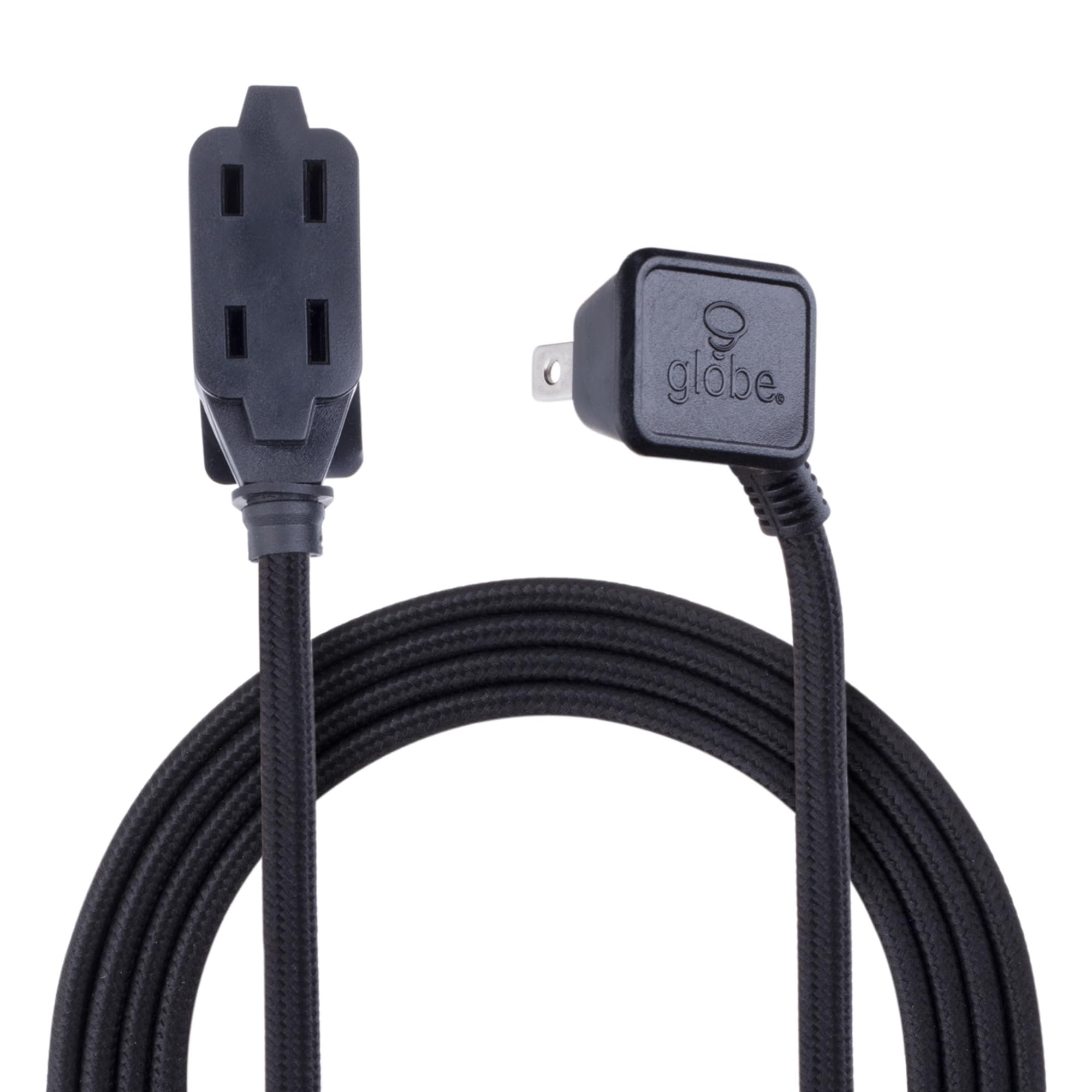 Snapklik.com : 22810 9ft Fabric Extension Cord, 3 Polarized Outlets ...