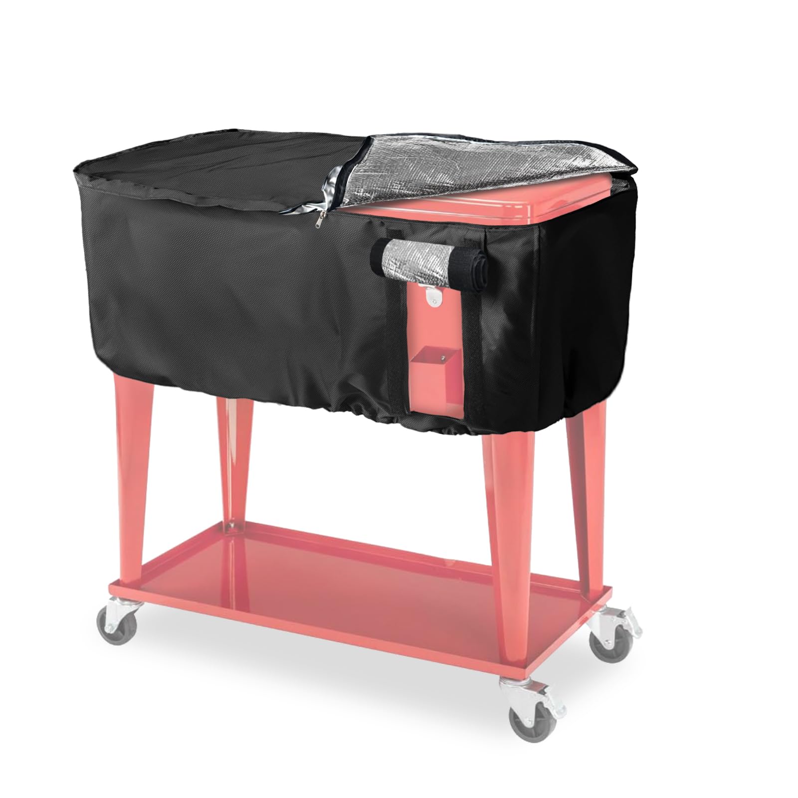 Snapklik.com : Okcool Cooler Cart Insulation Cover,80 Quart Rolling ...