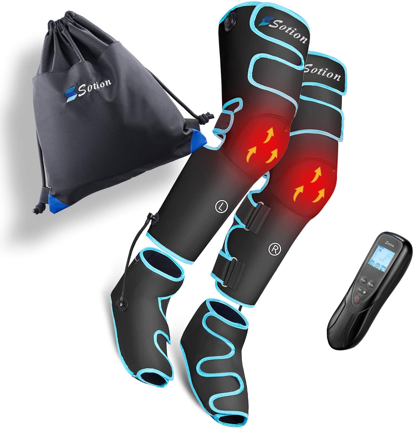 Amazon.com: QUINEAR Leg Massager, Air Compression Calf Wraps Massager ...