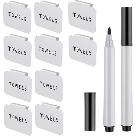 Thinp 50 Pieces Label Holders, Self Adhesive Clear Shelf Tag Index Card ...