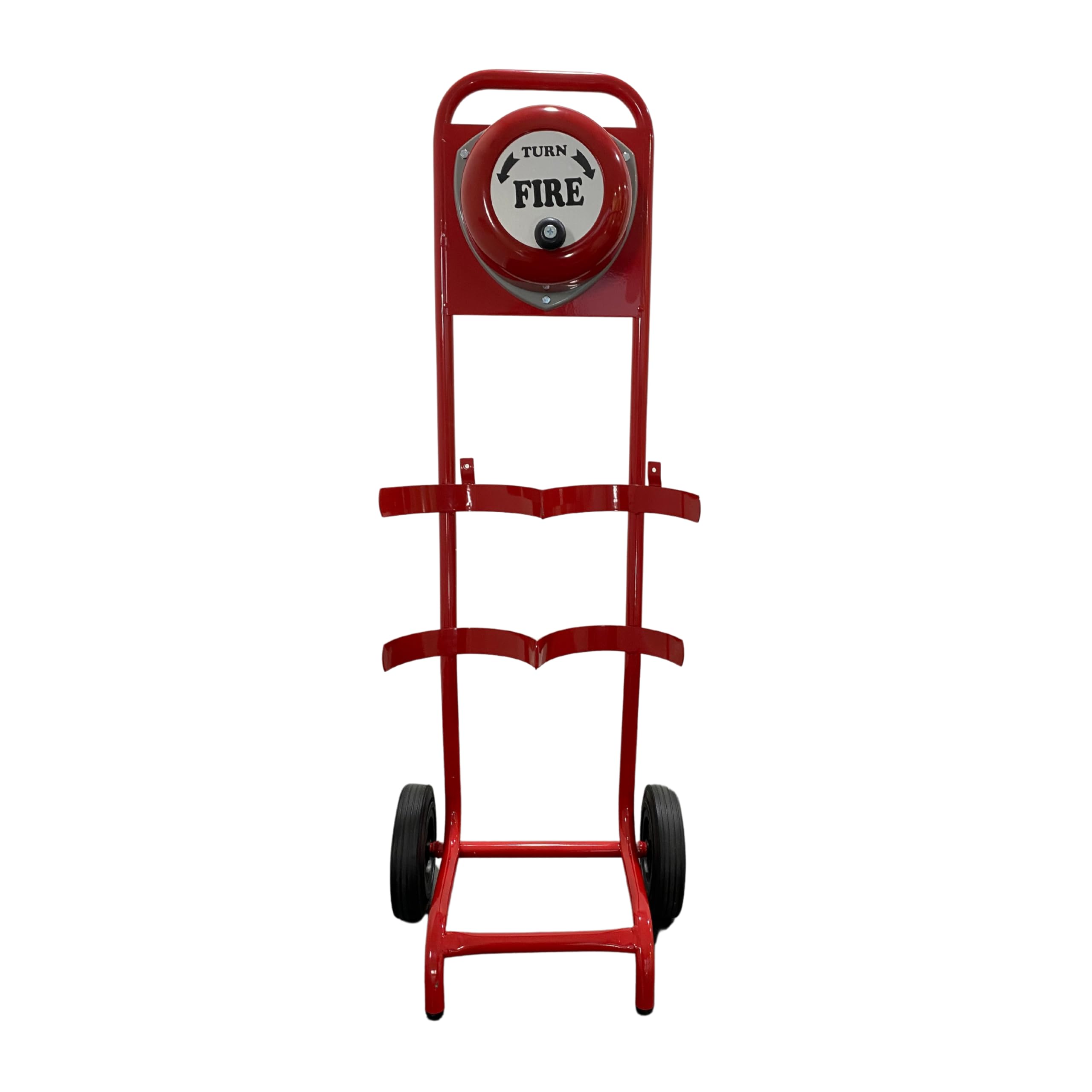 Double Fire Extinguisher Trolley With Rotary Alarm Hand Bell : Amazon ...