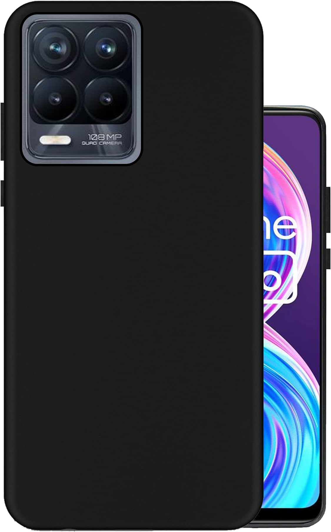 LIRAMARK Silicone Soft Back Cover Case for Realme 8 4G/Realme 8 Pro ...