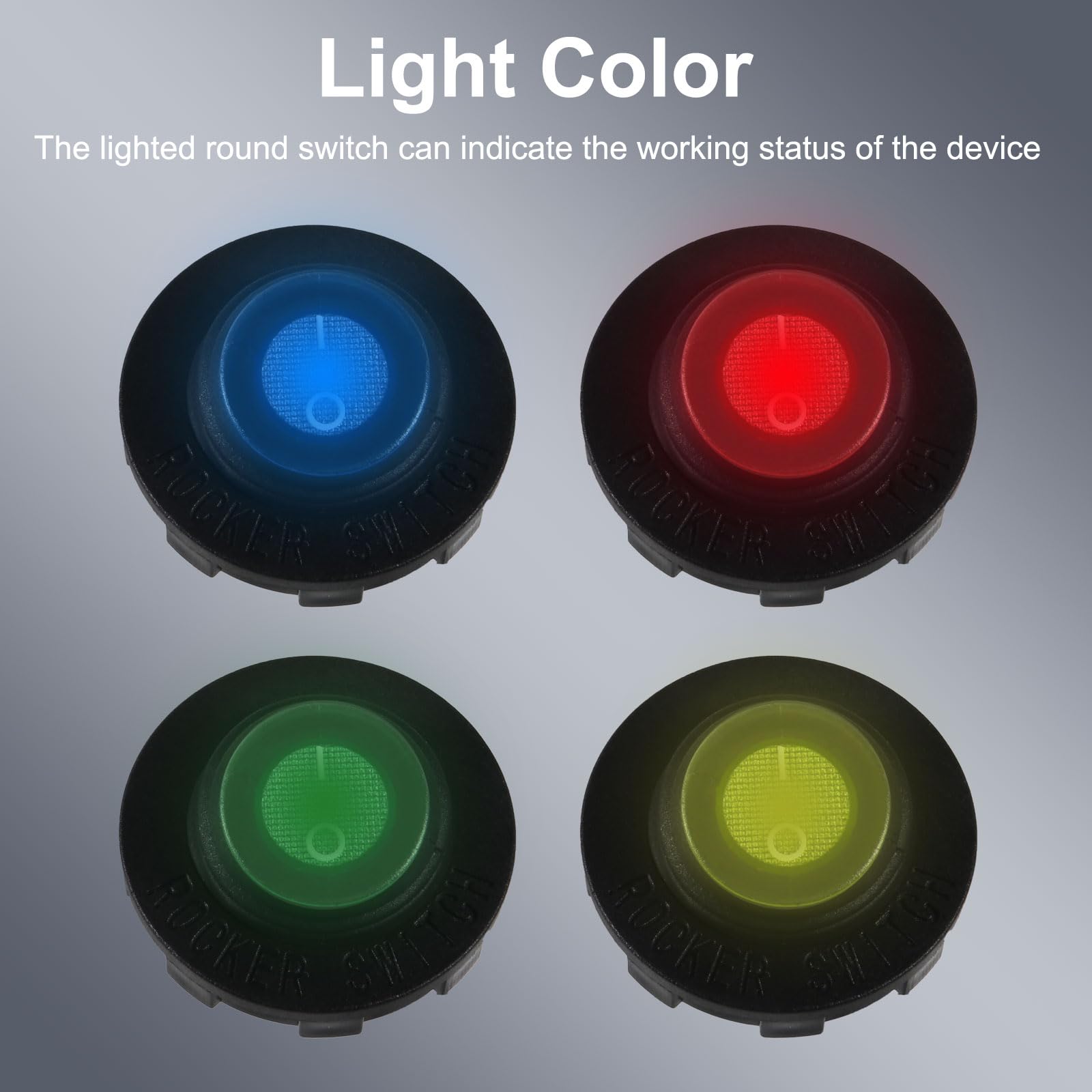 Snapklik.com : Waterproof Round Rocker Switch