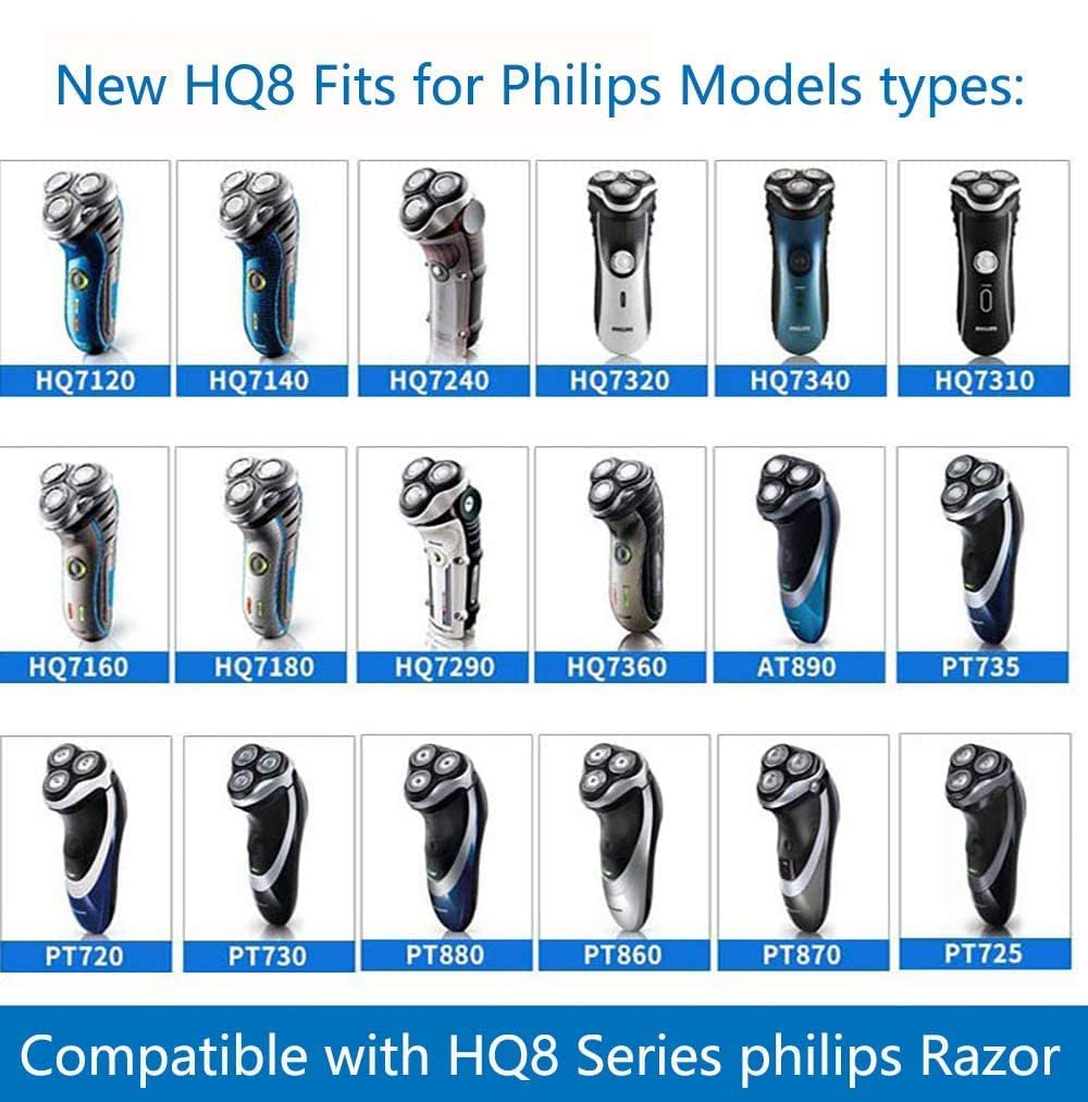 HQ8 Replacement Heads for Philips Norelco aquatec Electric Shaver Razor ...