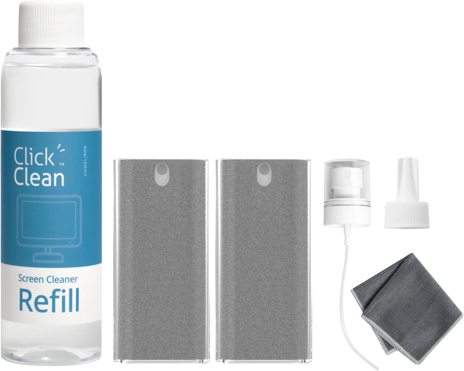 Amazon.com: CLICK CLEAN Screen Cleaner Kits - 2 All-in-One Mist Cleaner ...