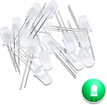 DSSRQI 100pcs 5mm Diffused LED Diode Lights Emitting Lighting Assorted ...