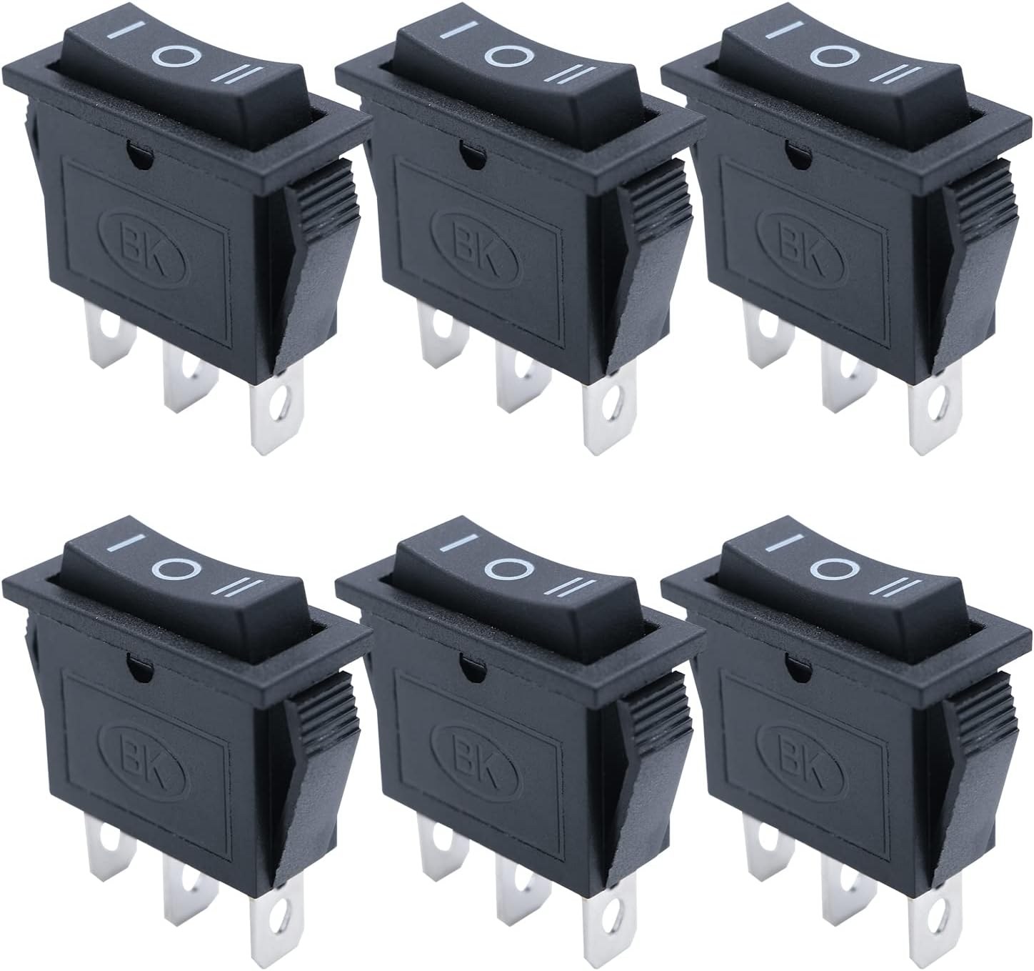 Amazon.com: SPDT Center Off Momentary Both Sides Miniature Rocker ...