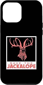 Amazon.com: iPhone 12 Pro Max Save The Jackalope Funny Cryptid Jackrabbit Rabbit Bunny Case ...