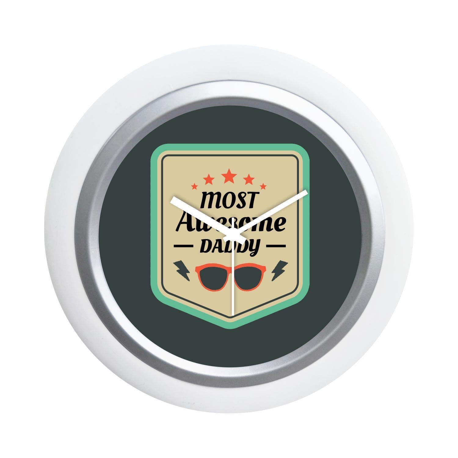 TheYaYaCafe Yaya Cafe Most Awesome Daddy Desk Clock for Dad - 6x6 ...