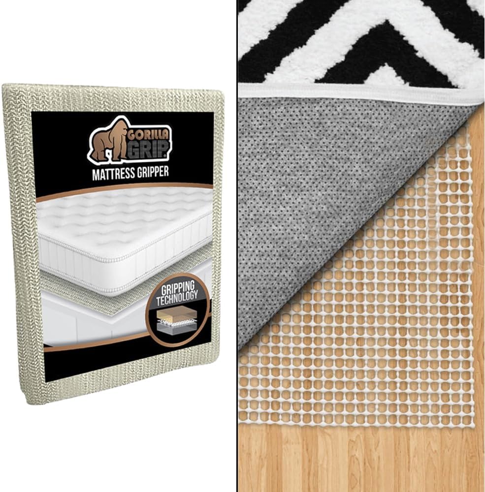 Amazon.com: Gorilla Grip Mattress Slide Stopper and Gripper and Extra ...