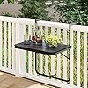 Amazon.com : Giantex Outdoor Folding Hanging Table - Balcony Railing ...