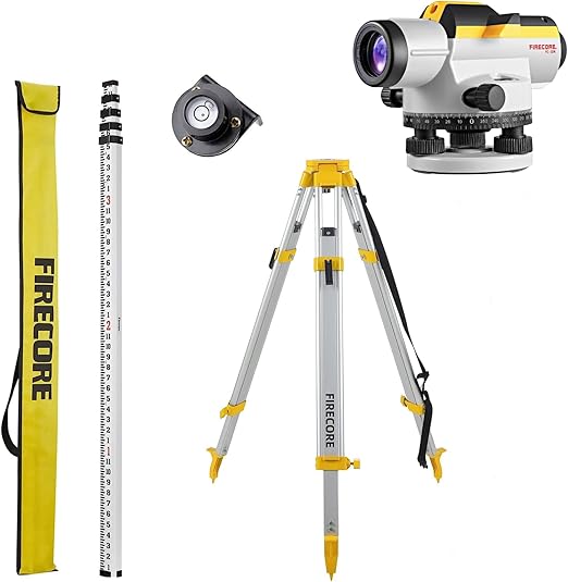 Firecore Self Leveling Optical Level Kit with 32x Magnification Lens ...