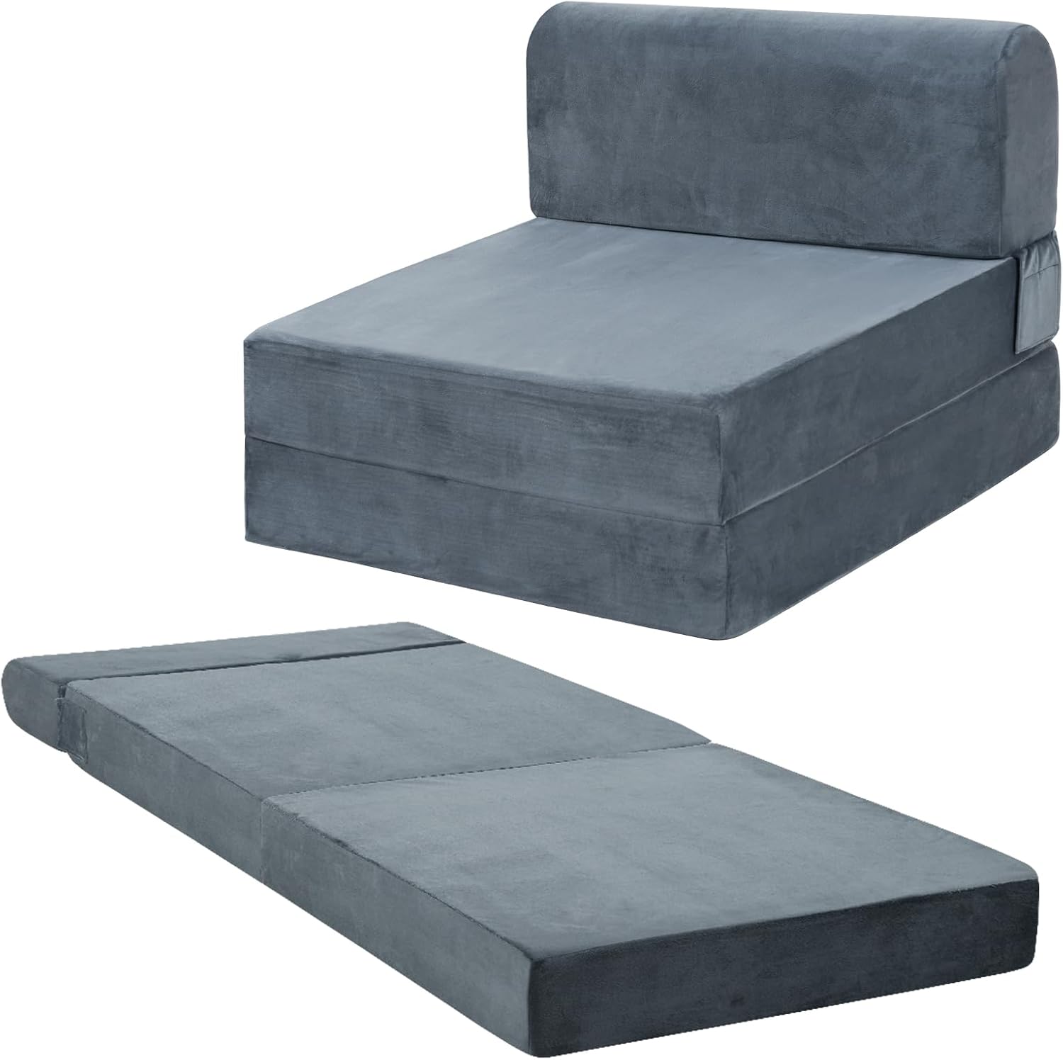 Amazon.com: XIECUVA Sleeper Sofa Bed, Memory Foam Folding Sleeper Chair ...