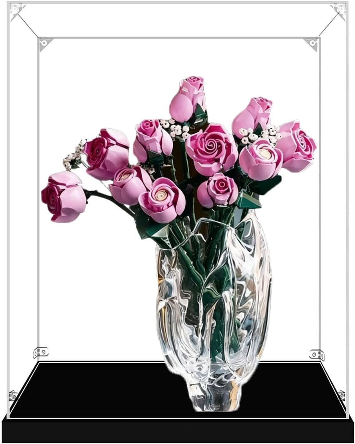 Amazon.com: Acrylic Display Case for Lego 10374 Pink Rose Bouquet ...