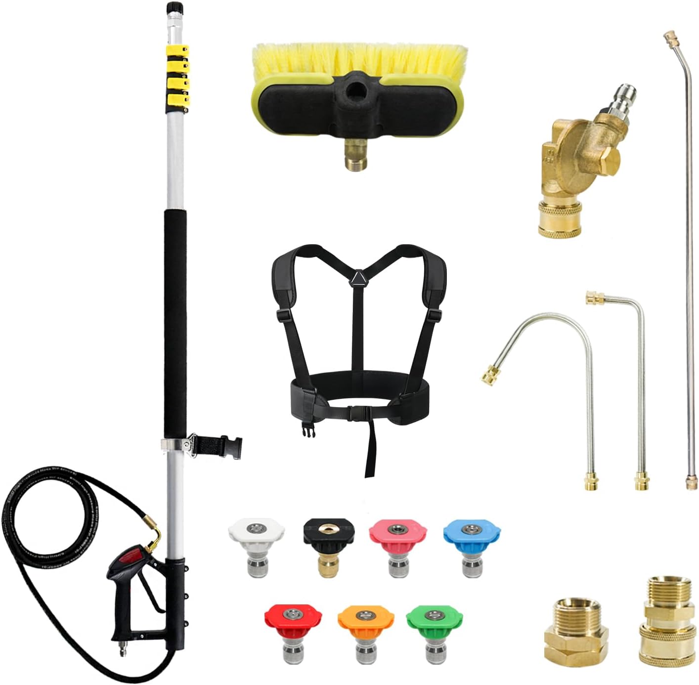 Amazon.com : MEKOH 18ft Telescoping Pressure Washer Wand with 1 Power ...