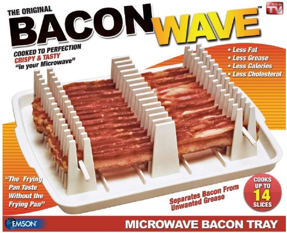 Amazon.com: Bacon Wave Microwave Bacon Tray Boxed : Home & Kitchen