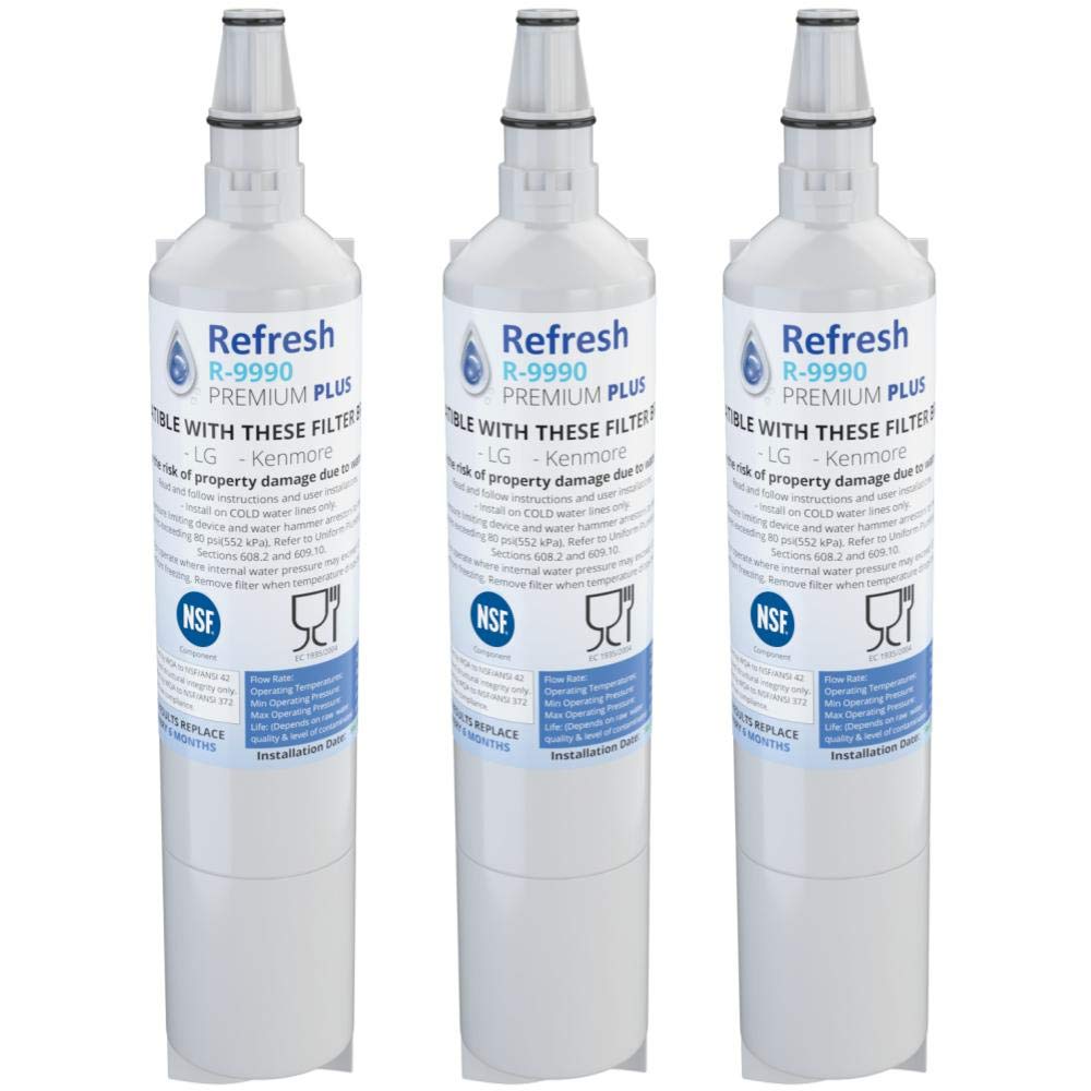 Amazon.com: Refresh NSF-53 Premium Replacement Refrigerator Water ...