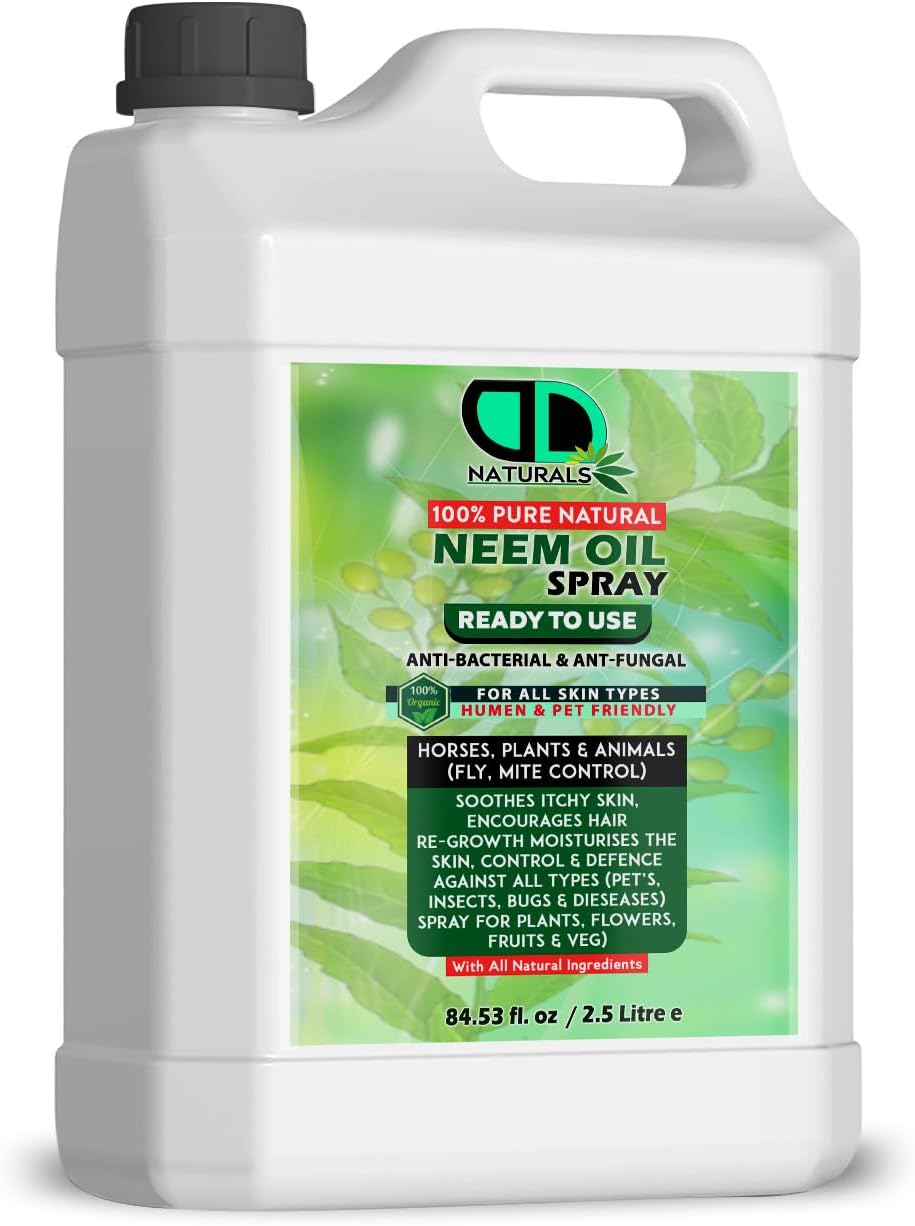 DD Organic Neem Oil A Natural Garden Bug Spray for Plants & Horses ...