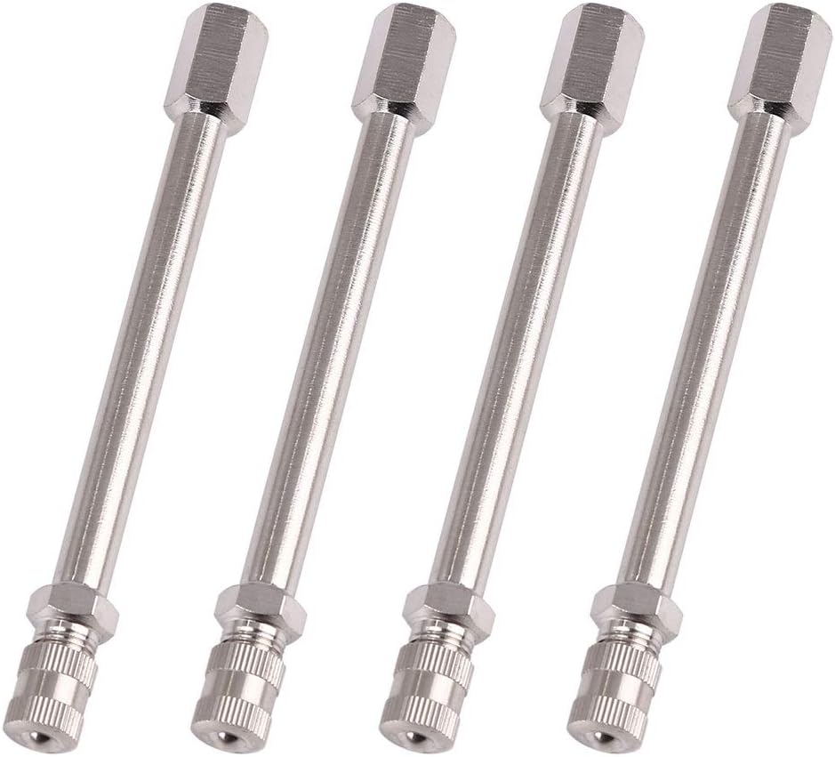 X AUTOHAUX 4" Straight Metal Tyre Valve Stem Extension Rod Wheel ...