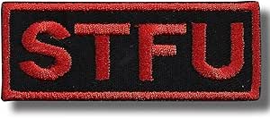 Amazon.com: STFU - Embroidered Patch, 8 X 3 cm