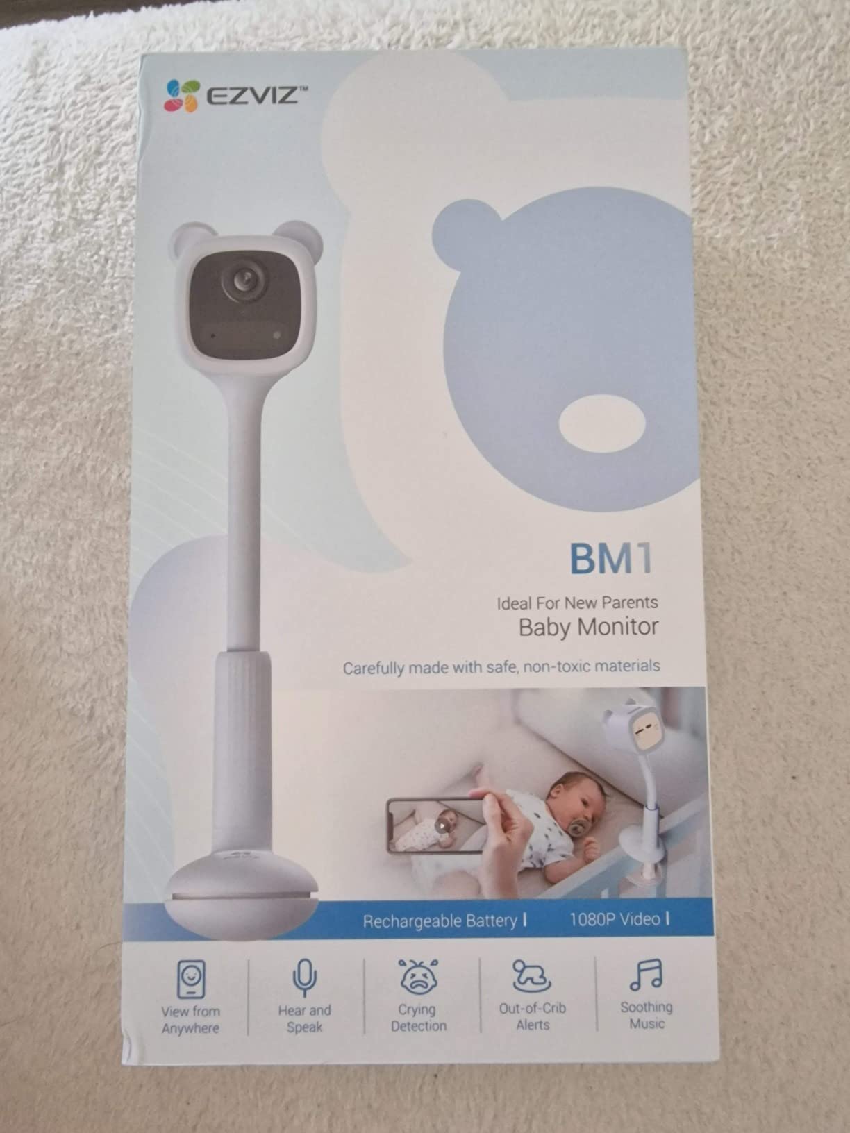 Camera EZVIZ CS-BM1-R100-2D2WF-Be Mẫu Camera Giám Sát Em Bé 1080p ...