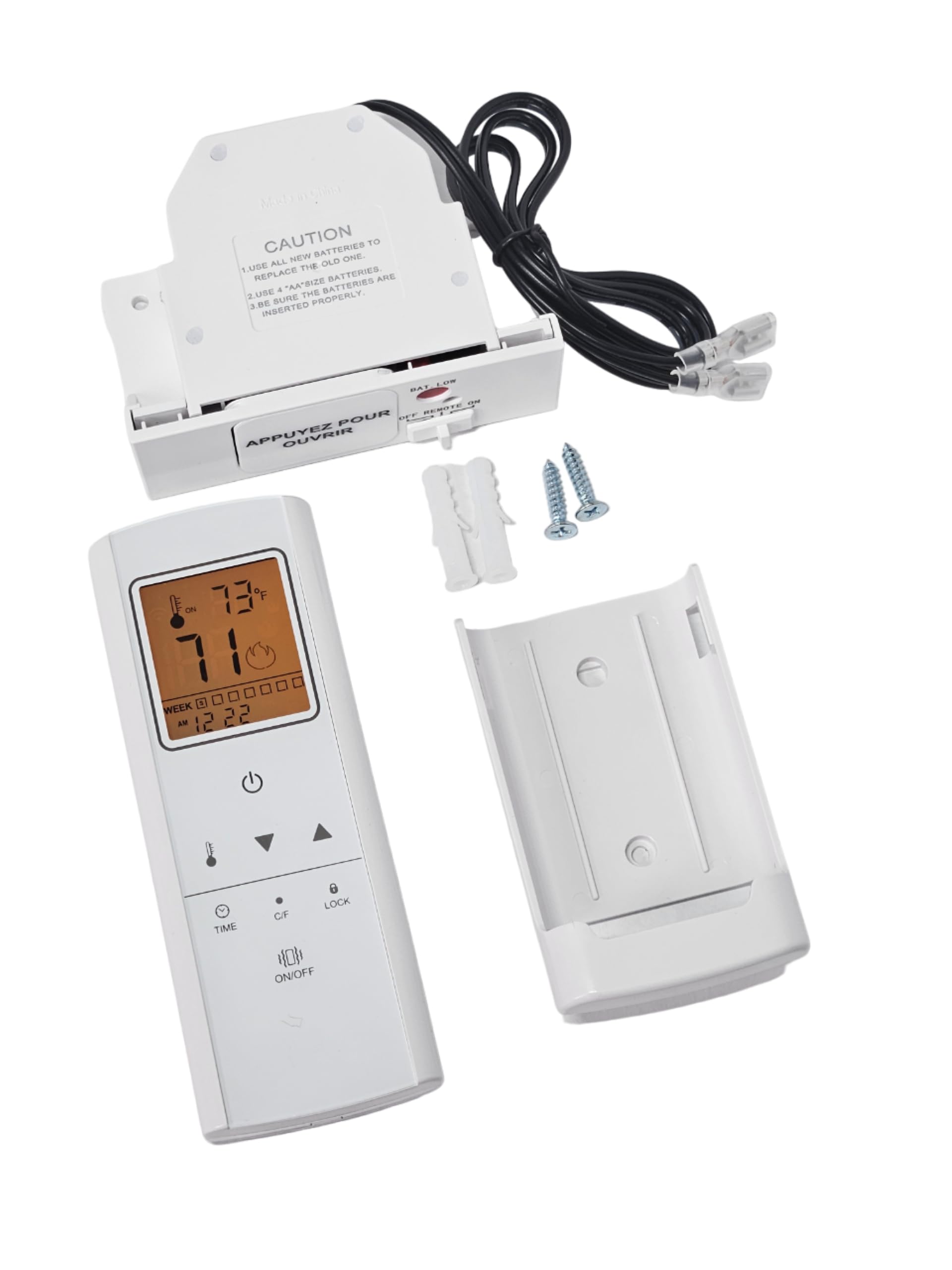 Amazon.com: The-new-style Gas Fireplace Remote Control Kit,Thermostatic ...