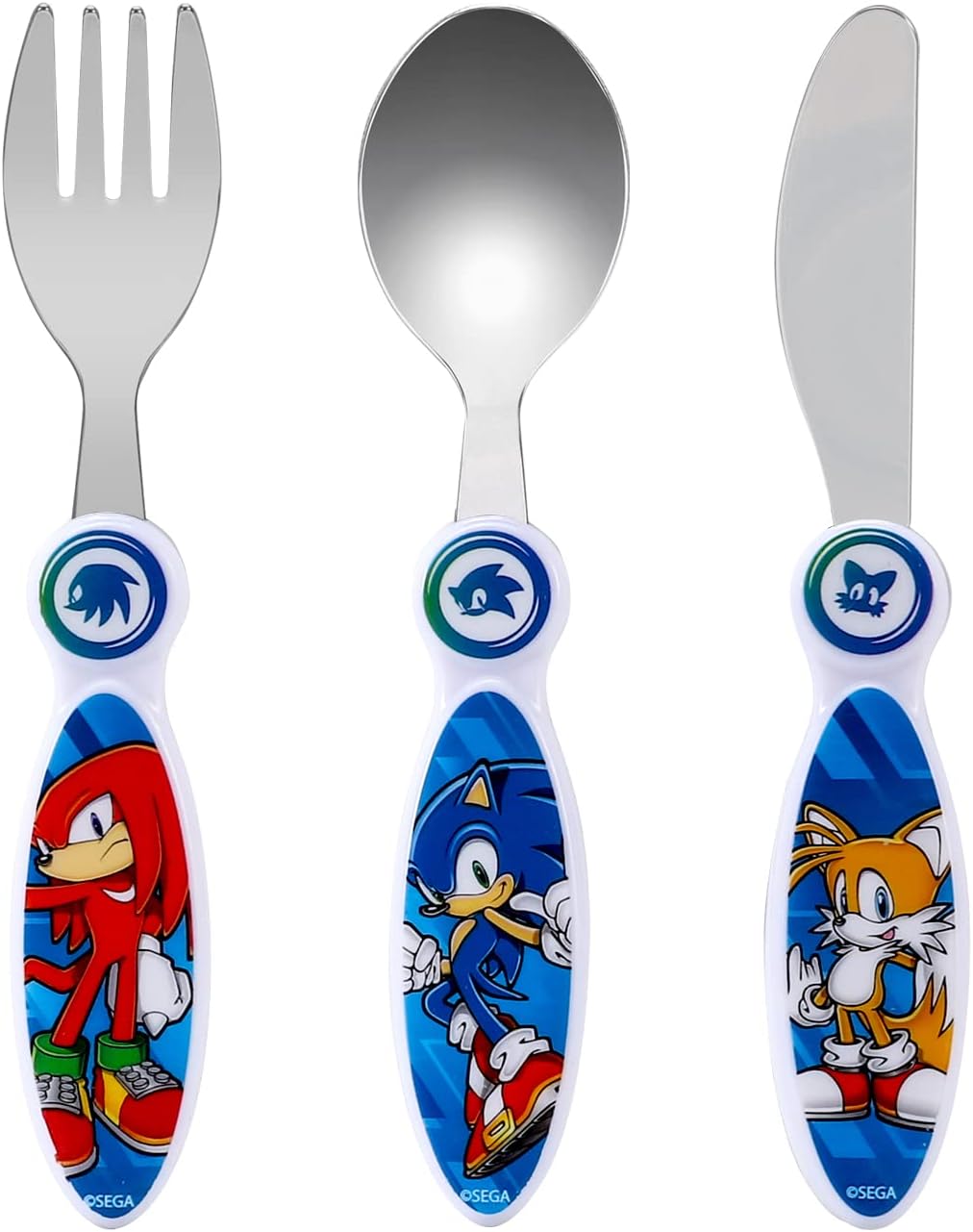 Zawadi Global Sonic The Hedgehog Children's Kids 3pcs Cutlery Set ...