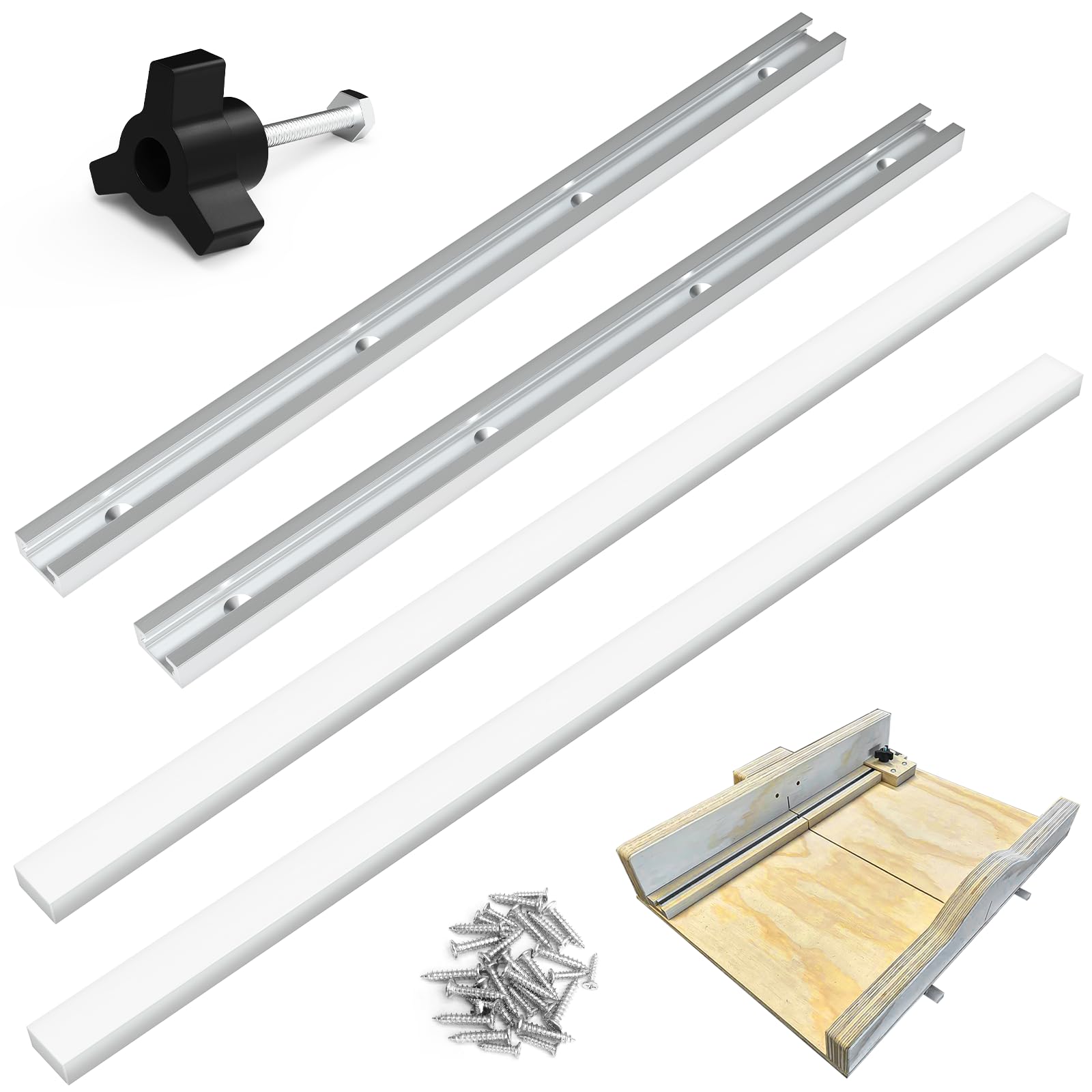 Snapklik.com : ForoGore Table Saw Sled Kit DIY Table Saw Crosscut Sled ...