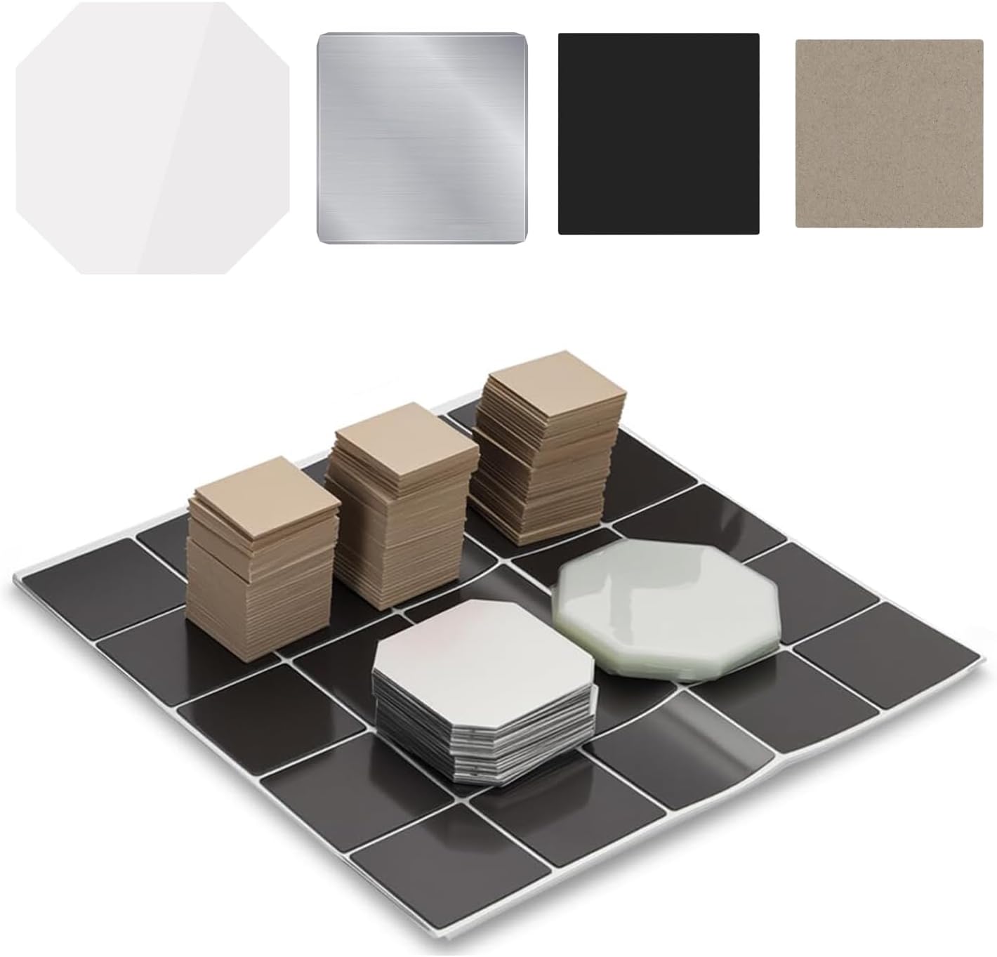Amazon.com: 500 Sets Acrylic Magnet Materials Suitable for 2x2inch DIY ...