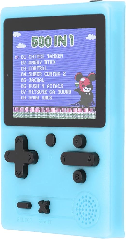 Amazon | WUTU 携帯ゲーム機 レトロゲーム機 プロ センシティブ アマチュア向け 家庭用 青 | ポータブル・ポケットゲーム | おもちゃ
