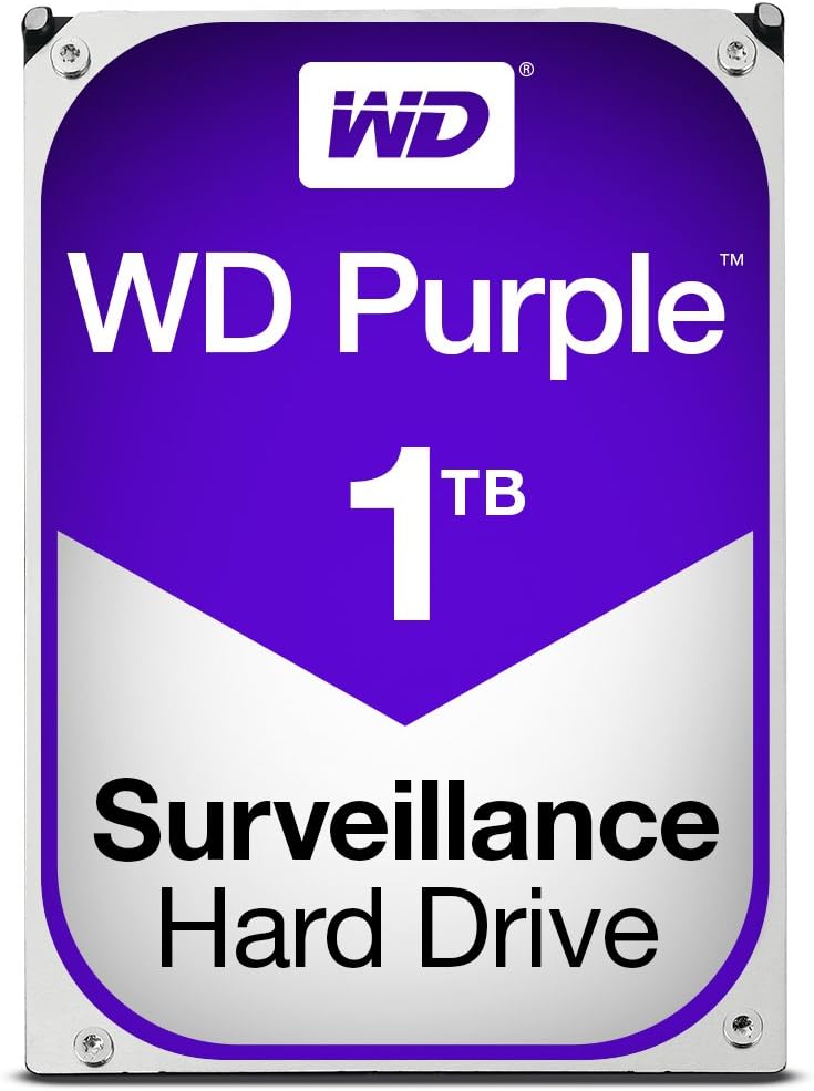 Amazon.com: WD Purple 1TB Surveillance Hard Disk Drive - 5400 RPM Class ...
