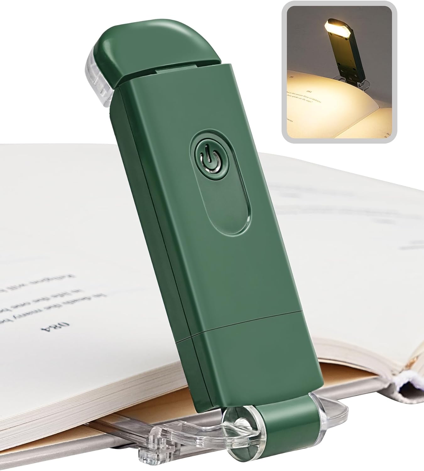 DEWENWILS USB Rechargeable Book Light, LED Clip on Reading Lights for ...