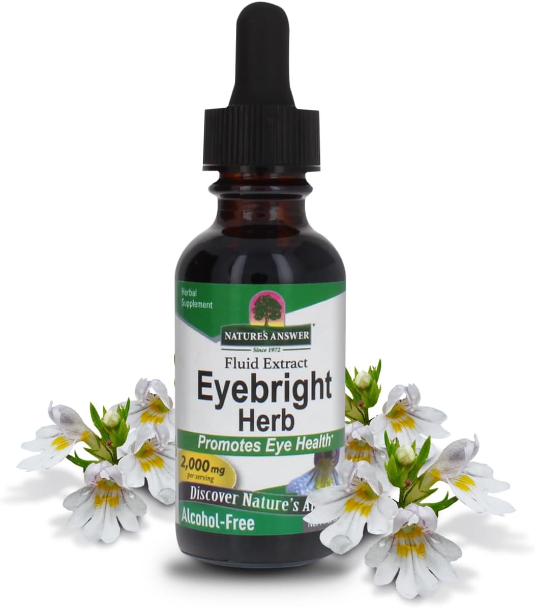 Amazon.com: Nature's Answer Eyebright Extract 1 Ounce | Vision & Eye ...