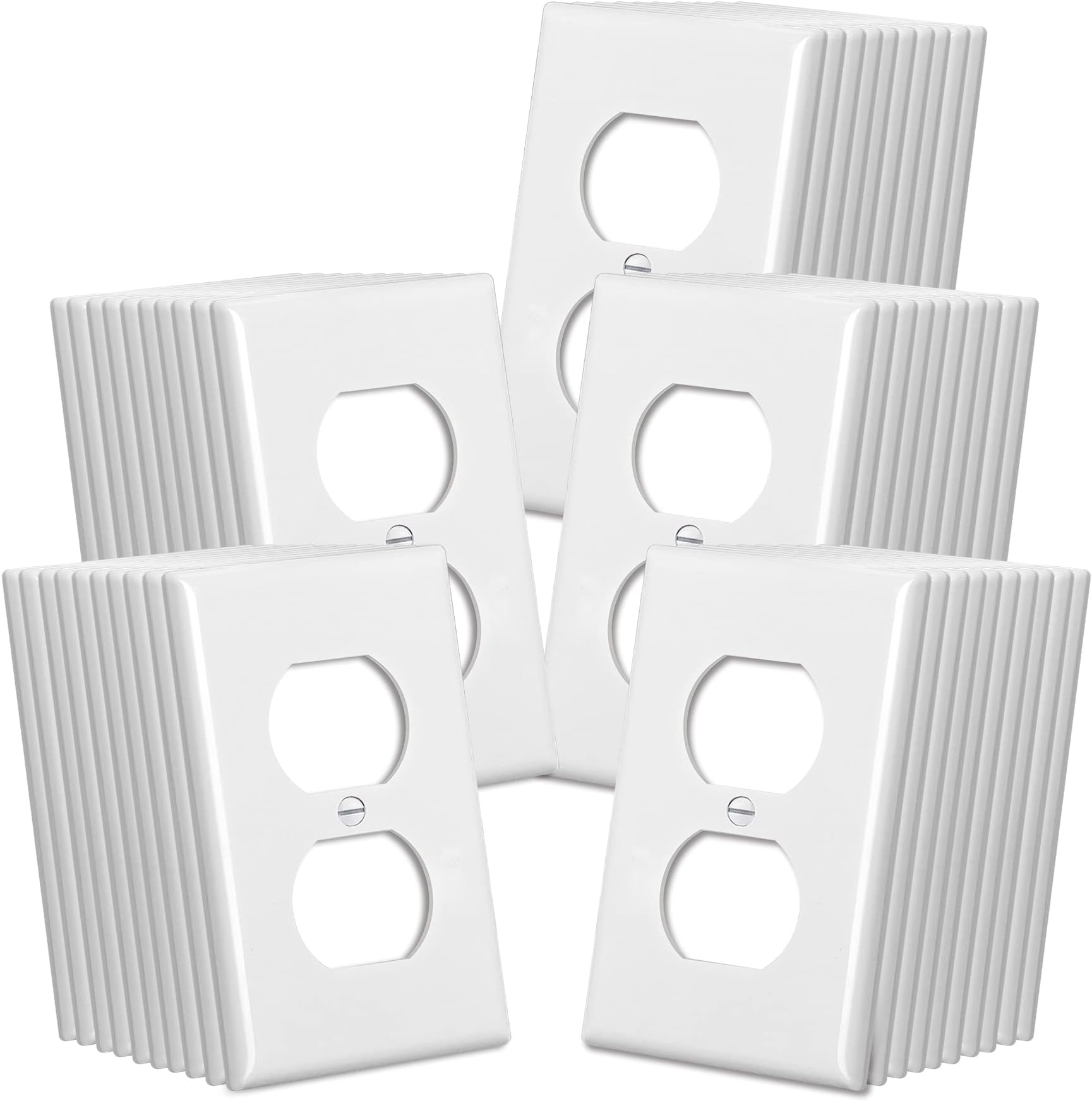【UL Listed】Outlet Covers Wall Plates -Duplex Outlet Covers,1-Gang ...