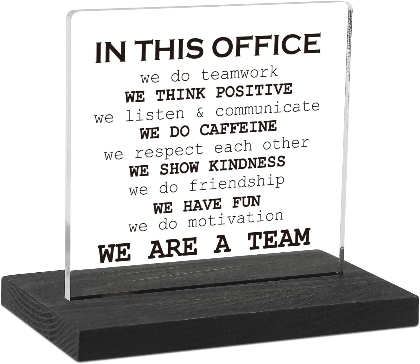 Amazon.com: CINRLLA Team Office Decor Sign for Cubicle Decor or Desk ...